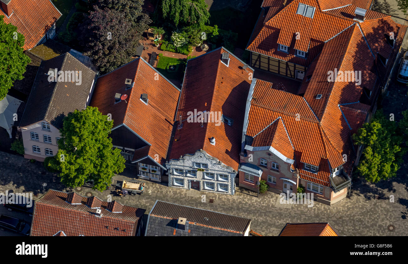 Aerial view, Rietberg, East Westphalia, North Rhine Westphalia, Germany ...