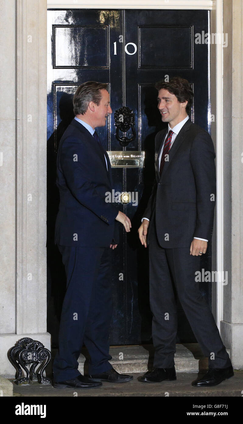 Justin Trudeau visit to the UK Stock Photo - Alamy