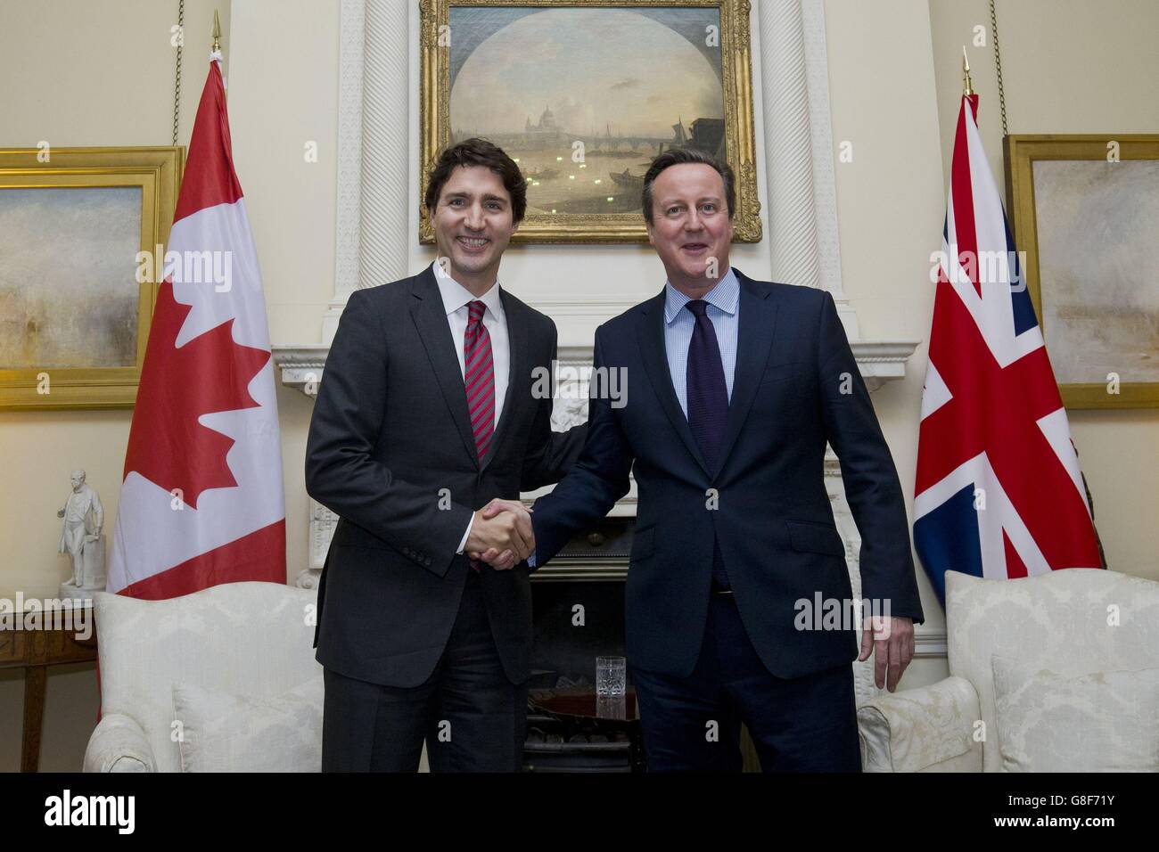 Justin Trudeau visit to the UK Stock Photo - Alamy