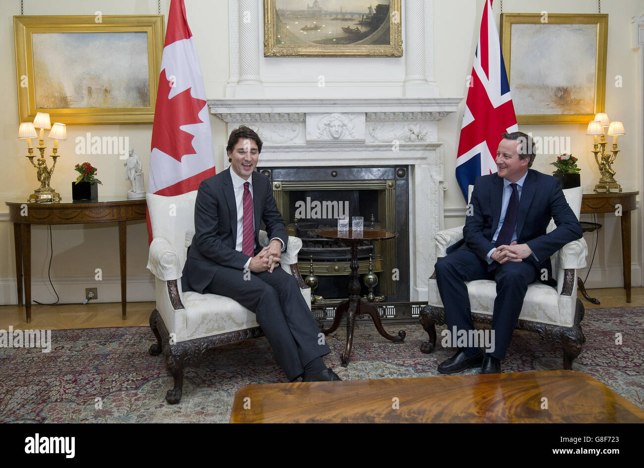 Justin Trudeau visit to the UK Stock Photo - Alamy