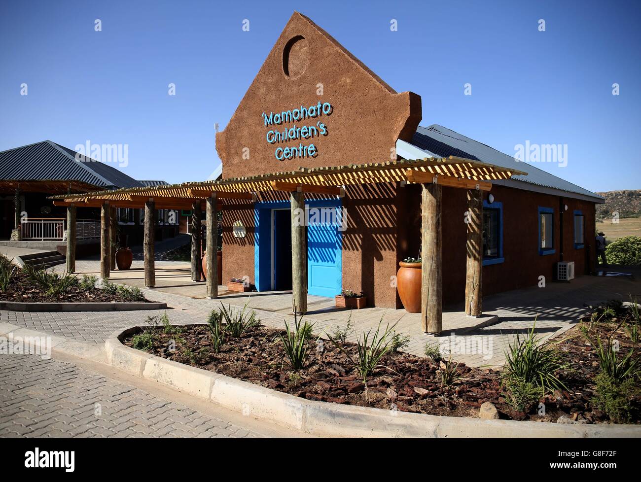 General view of the Mamohato welcome centre building designed by ...