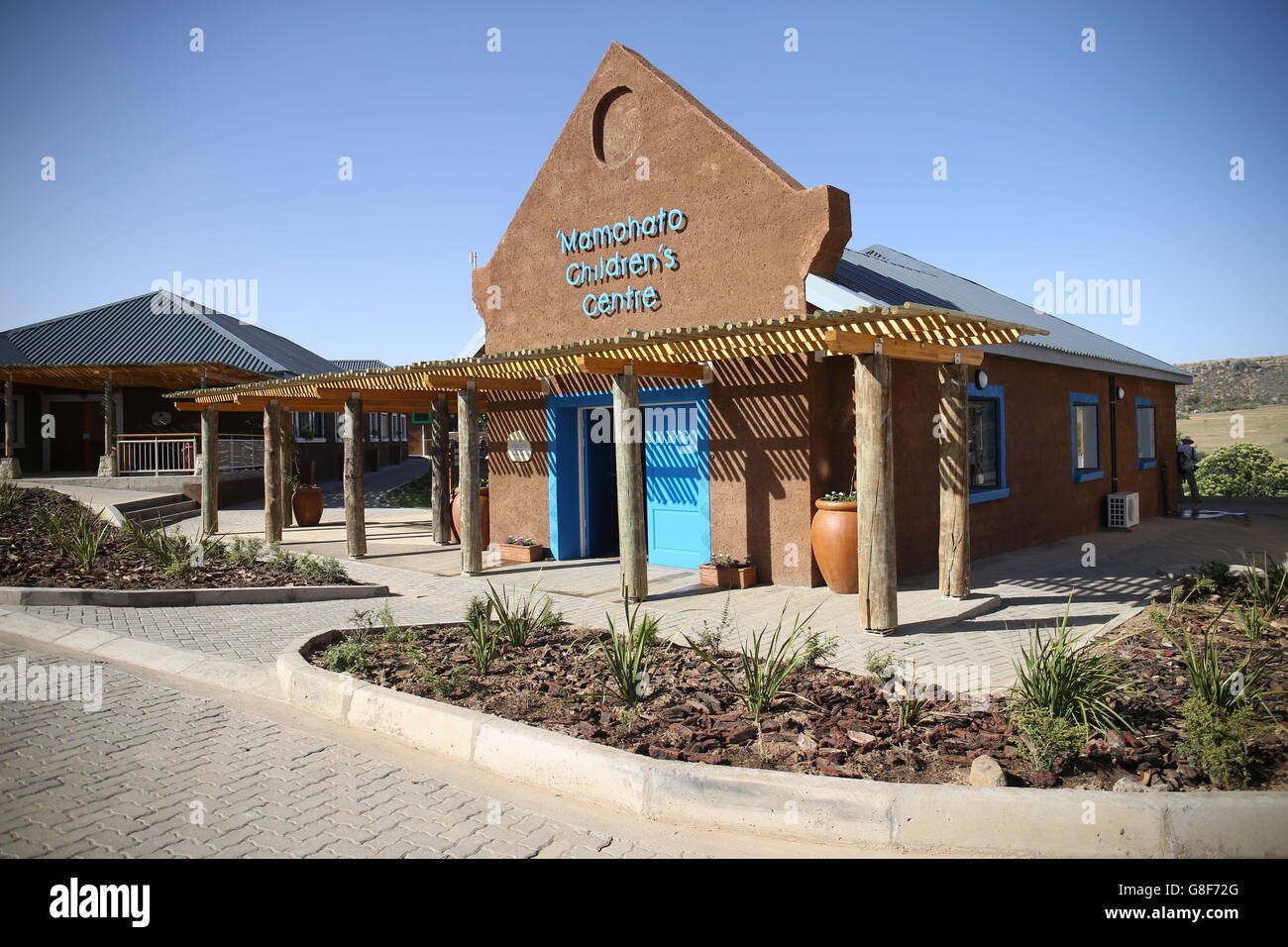 General view of the Mamohato welcome centre building designed by ...