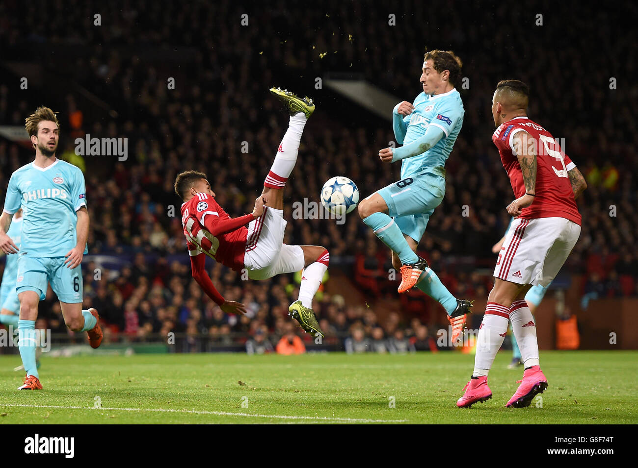 Attempts an overhead kick hi-res stock photography and images - Alamy