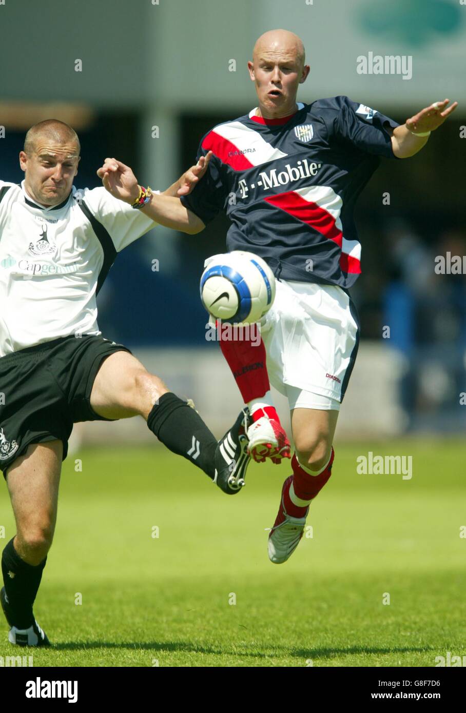 Telford uniteds sean parish and west bromwich albions richard chaplow ...