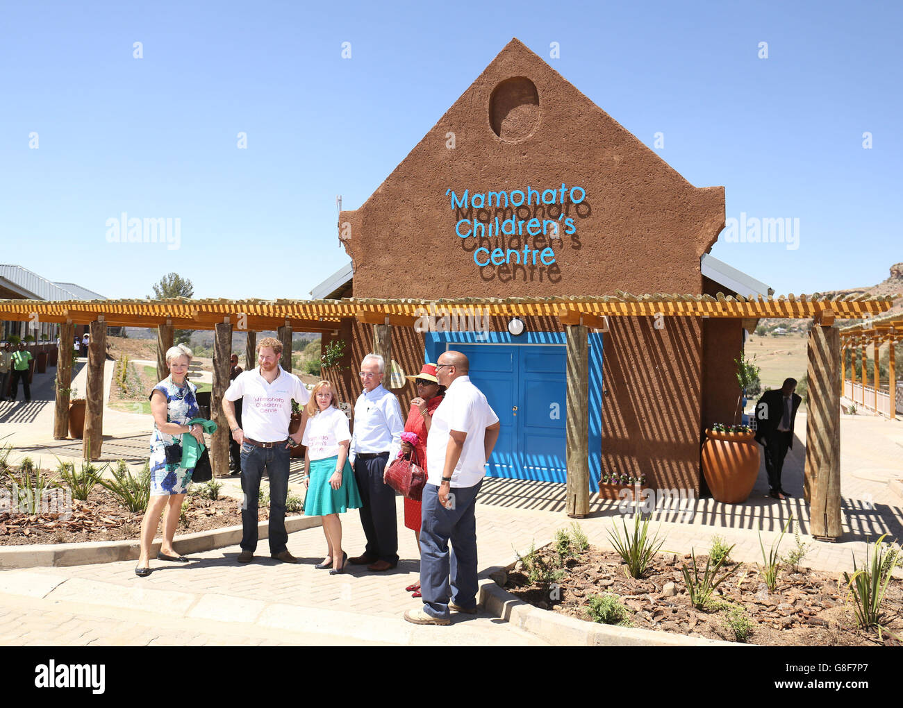 Prince Harry with Prince Seeiso of Lesotho outside the Sentebale ...