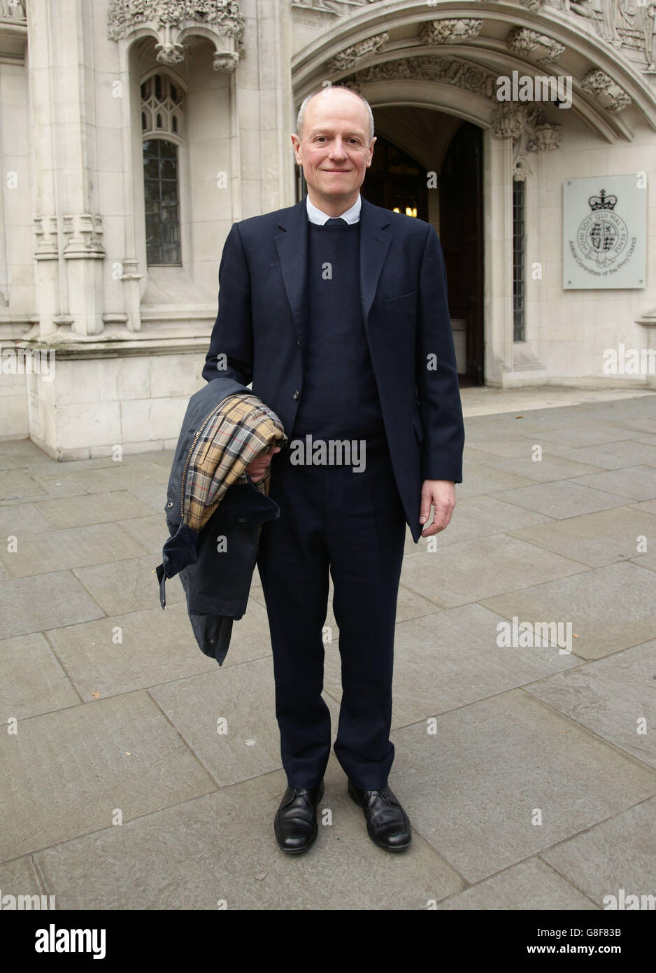 Simon Pringle, 56, from Hastings, East Sussex, outside the Supreme ...