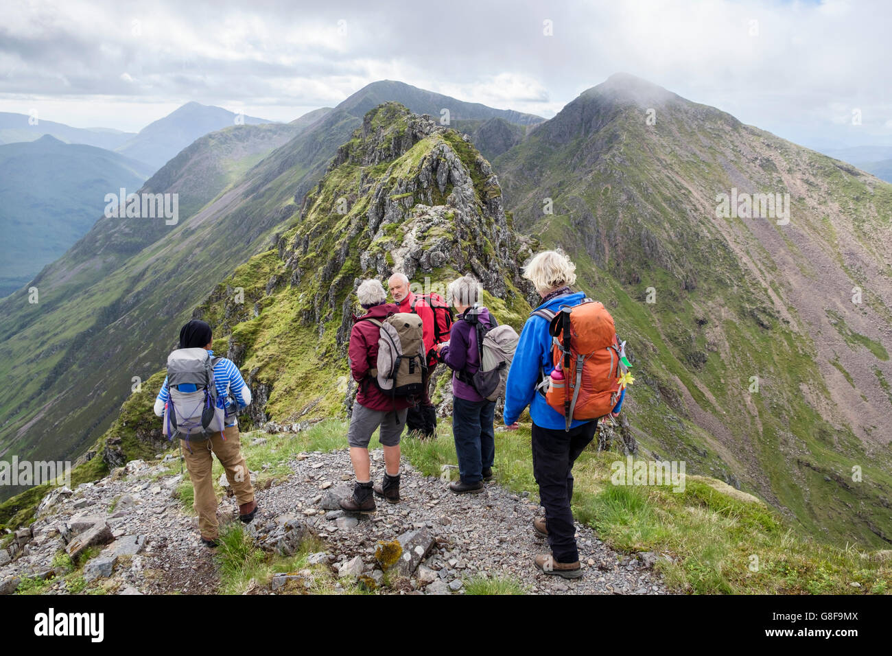 Hiking scotland group walkers hi-res stock photography and images - Alamy