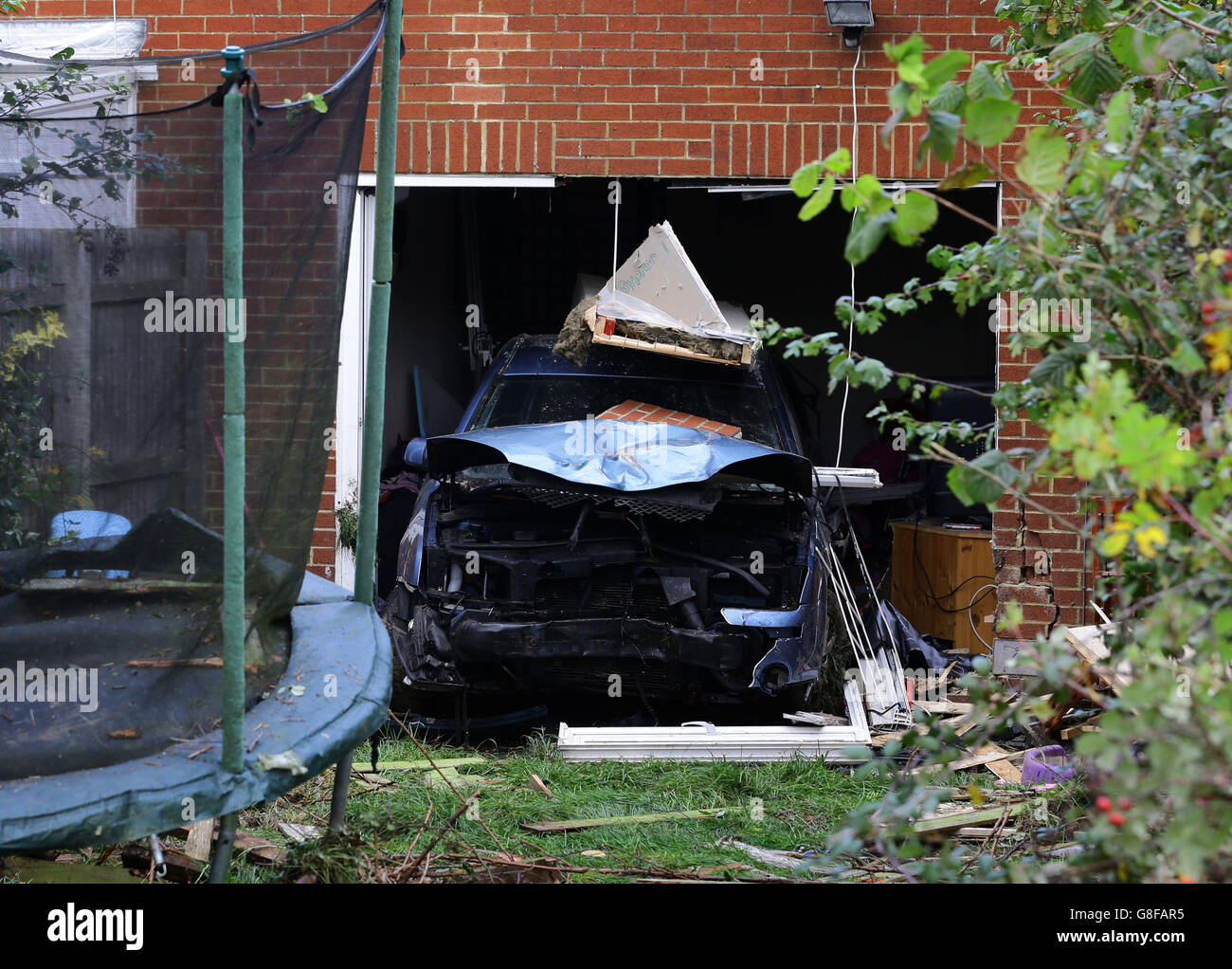 Car crashed into house hi-res stock photography and images - Alamy