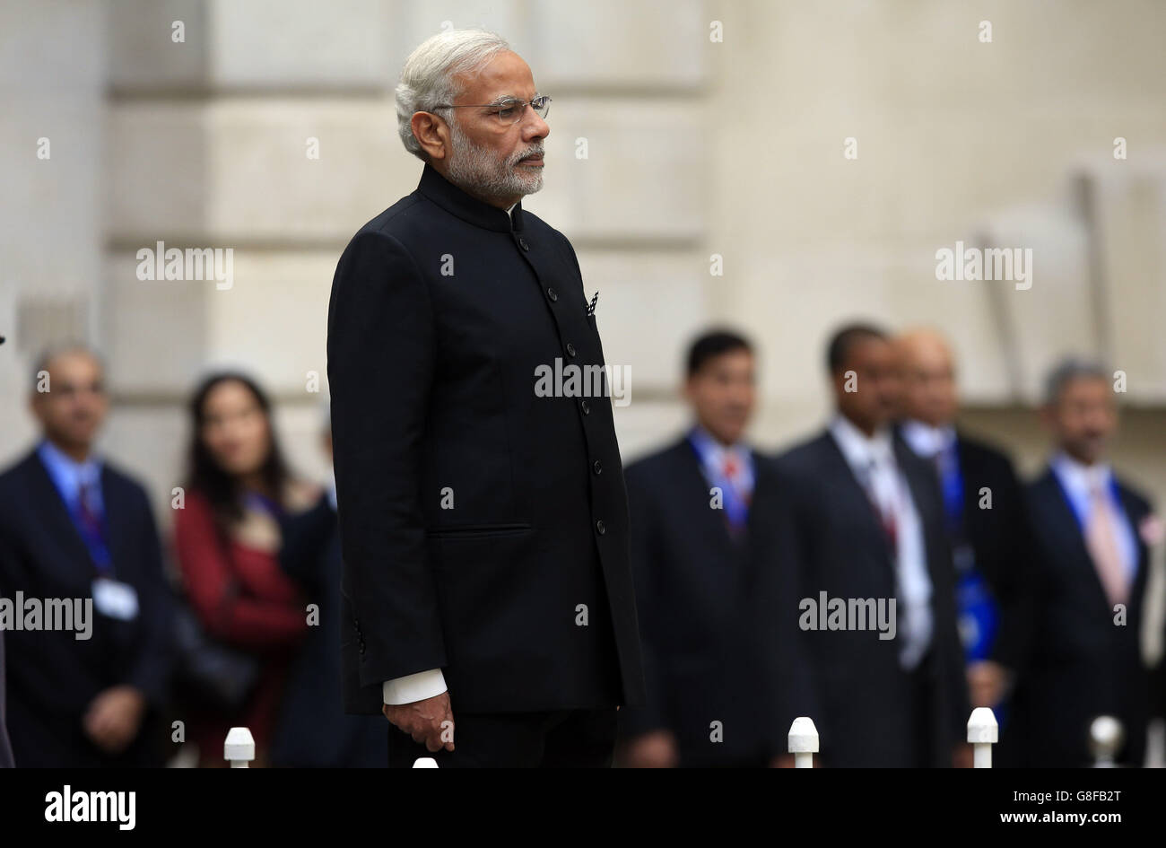 Indian Prime Minister Narendra Modi during his official welcome at The ...