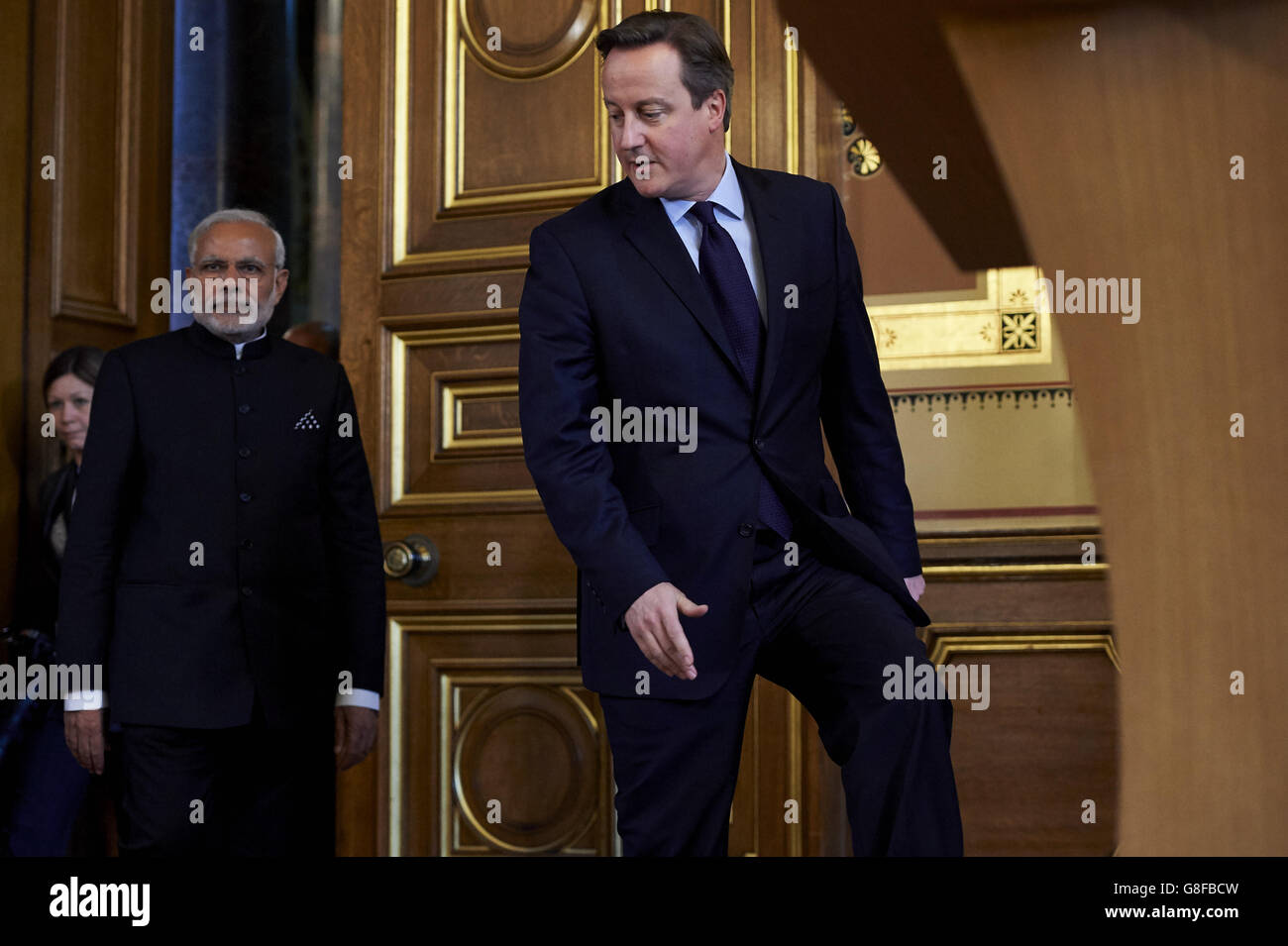 Indian Prime Minister Narendra Modi takes part in a joint press ...