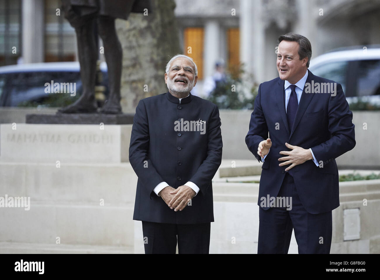 Indian Prime Minister Narendra Modi and Prime Minister David Cameron ...