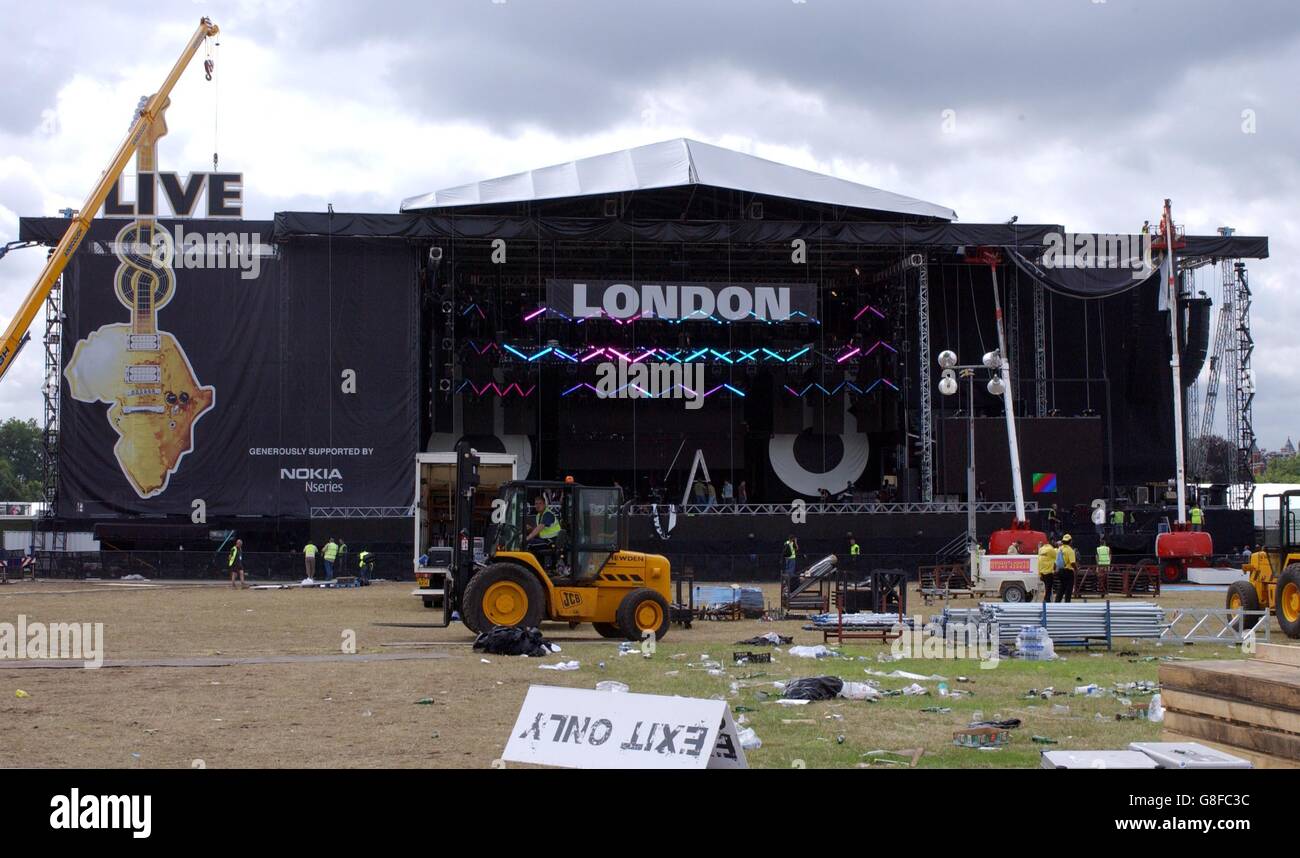 Live 8 Concert - Hyde Park - London Stock Photo - Alamy
