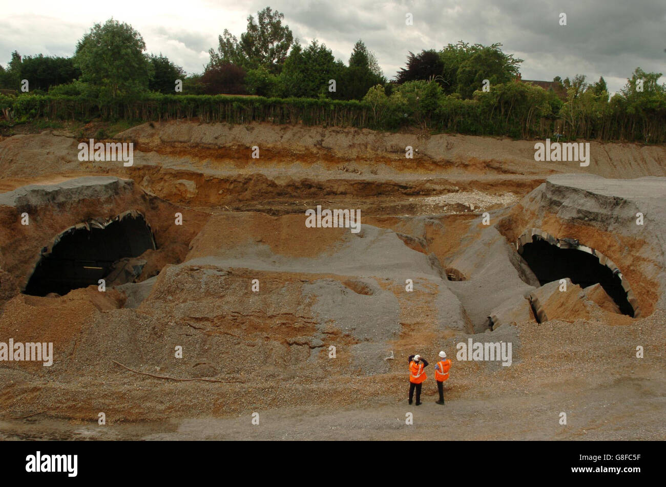 Rail Tunnel Collapse Stock Photo - Alamy