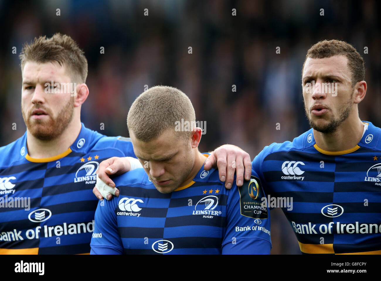 Leinsters' Sean O'Brien (left), Ian Madigan (centre) and Zane Kirchner ...