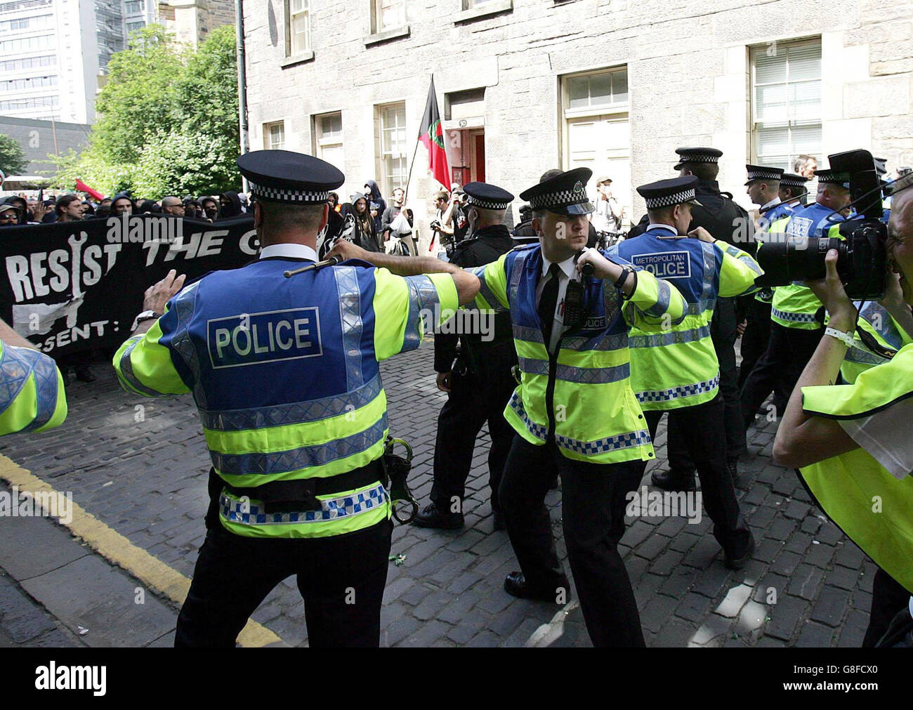 Make Poverty History March - Edinburgh Stock Photo - Alamy