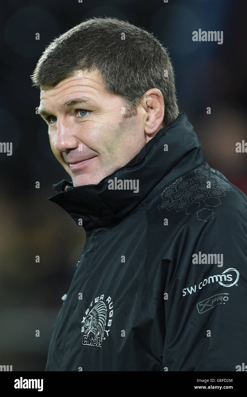 Exeter Chiefs head coach Rob Baxter before the European Champions Cup ...
