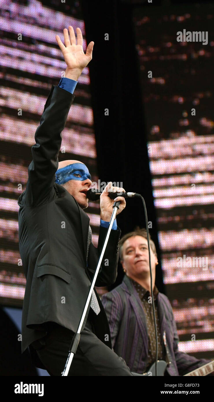 Michael Stipe Of Rem Performing On Stage High Resolution Stock ...