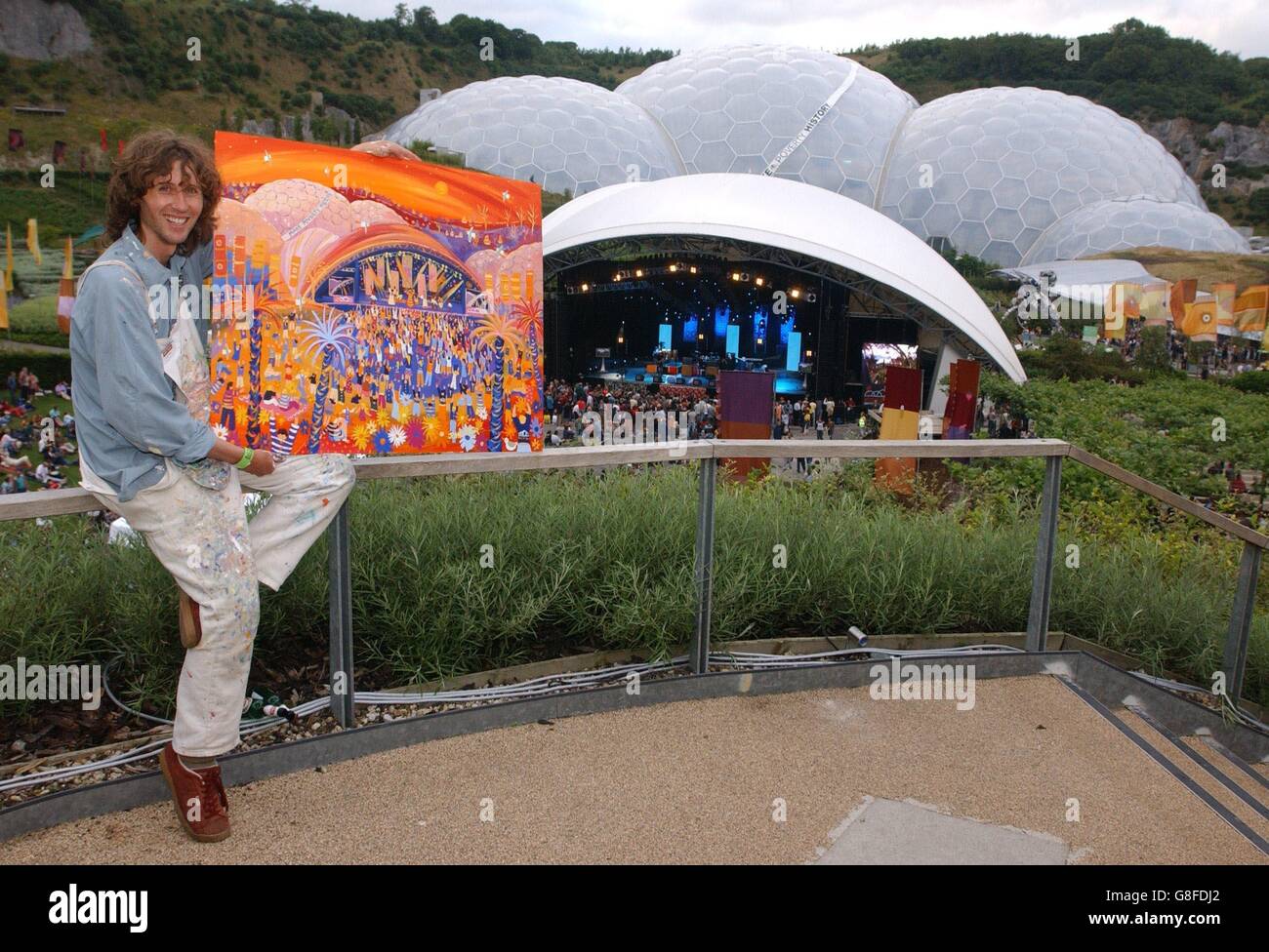 Live 8 africa calling concert the eden project hi-res stock photography ...