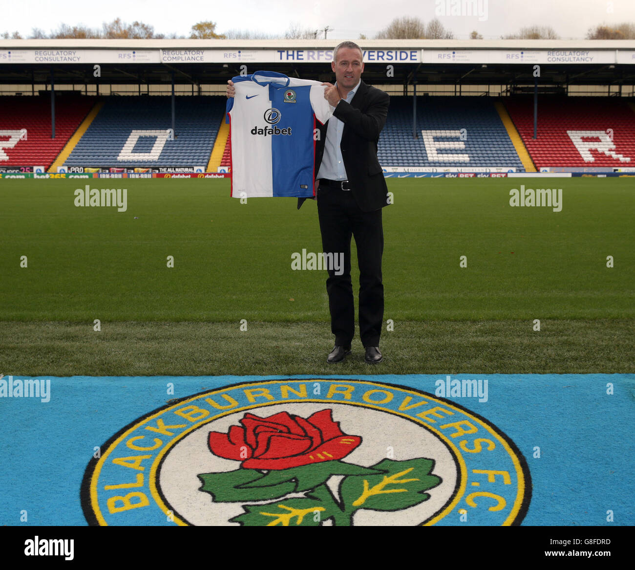 Blackburn Rovers Press Conference - Ewood Park. Blackburn Rovers' new ...