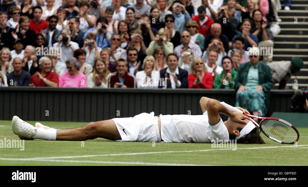 Tennis - Wimbledon Championships 2005 - Men's Final - Roger Federer v ...