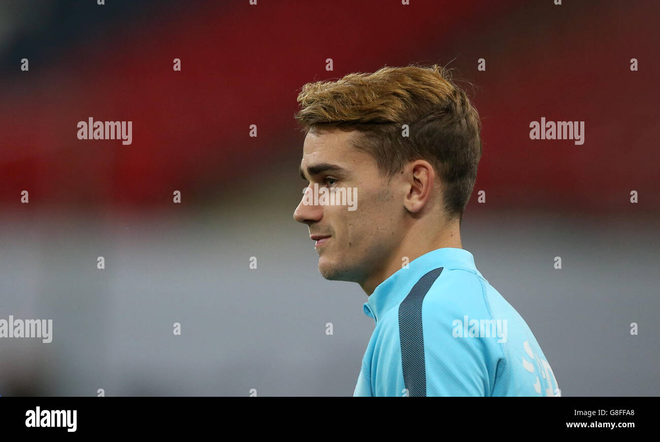 France's Antoine Griezmann during a training session at Wembley Stadium ...