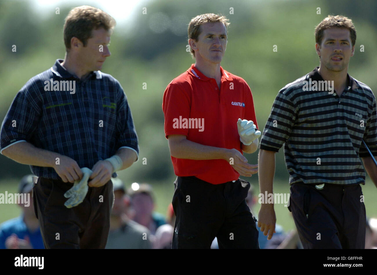 Michael owen walking up the eighth fairway hi-res stock photography and ...