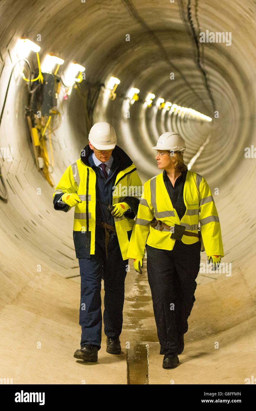 Energy and Climate Change Secretary Amber Rudd with National Grid ...