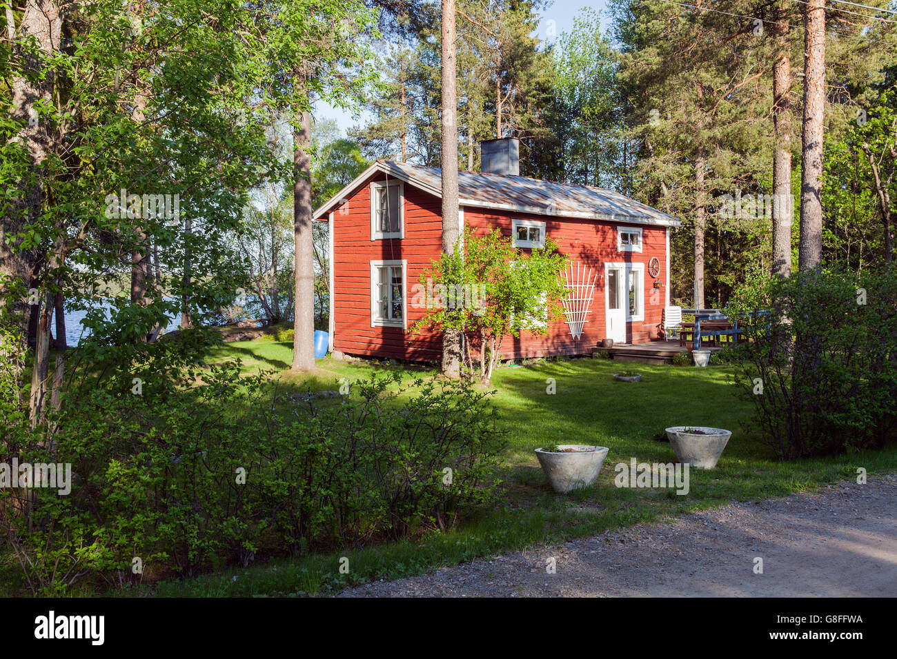 Falu house sunshine hi-res stock photography and images - Alamy