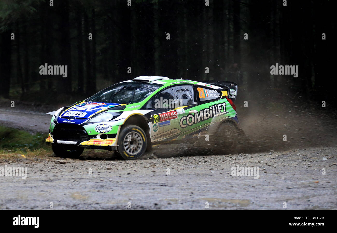 Sam Moffett's Driver Sam Moffett and co-driver Karl Atkinson in a Ford ...