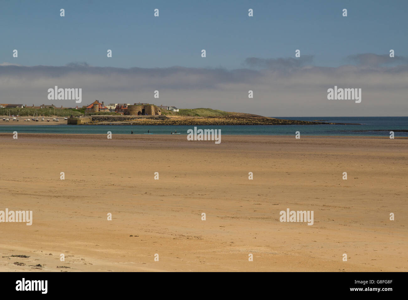 Beach At Beadnell, Northumberland UK Stock Photo - Alamy