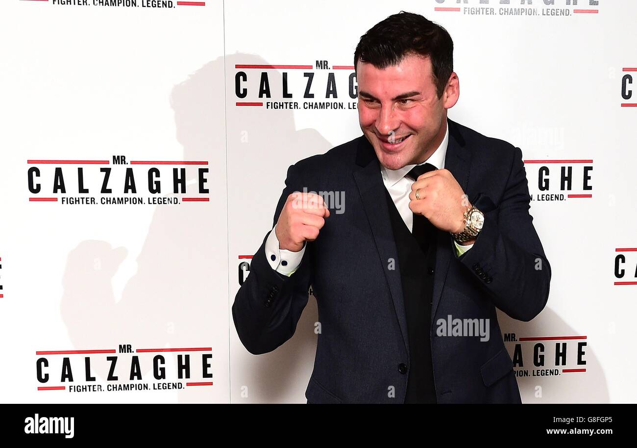 Joe Calzaghe attends the UK Gala screening of Mr Calzaghe at the ...