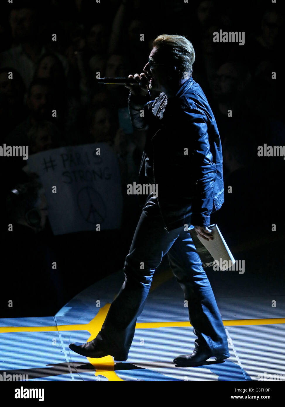 U2 live in Belfast Stock Photo - Alamy