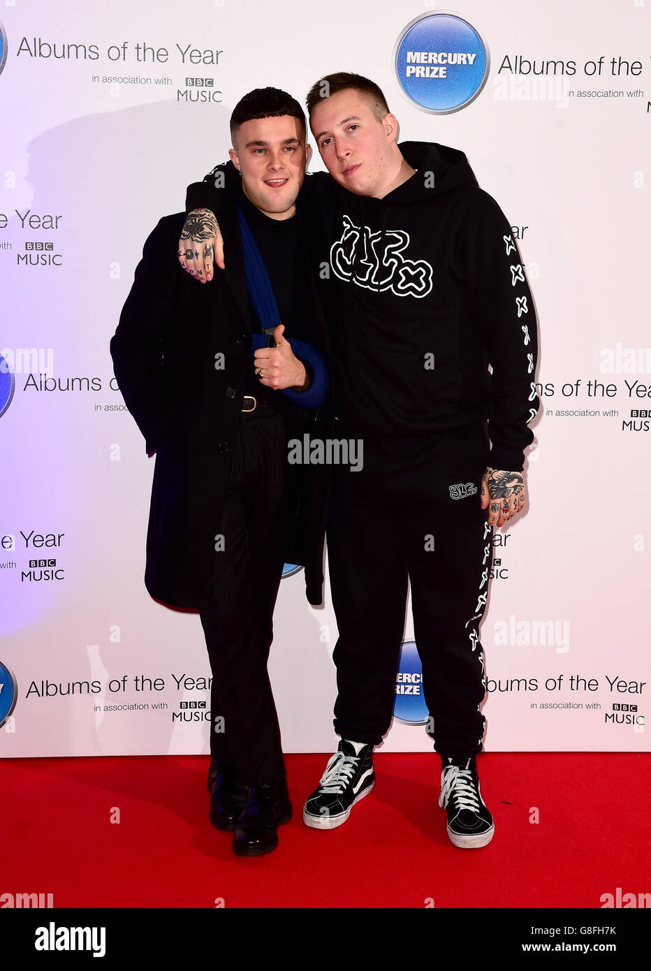 Nominees Laurie Vincent and Isaac Holman (left) of the Slaves attending ...