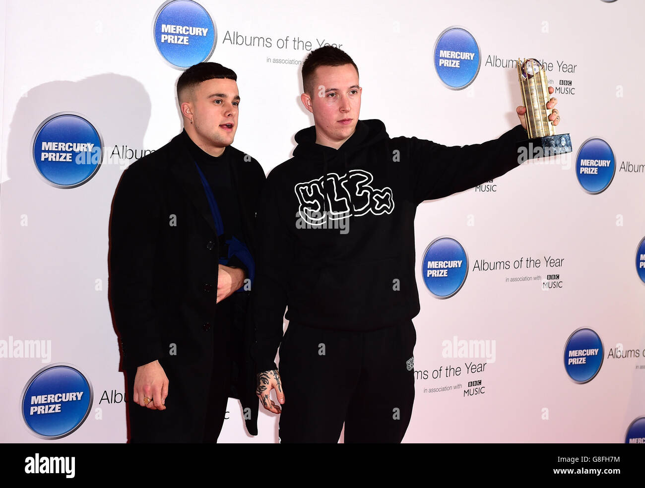 Nominees Laurie Vincent and Isaac Holman (left) of the Slaves attending ...