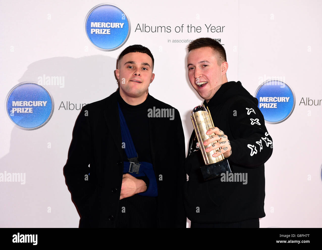 Nominees Laurie Vincent and Isaac Holman (left) of the Slaves attending ...