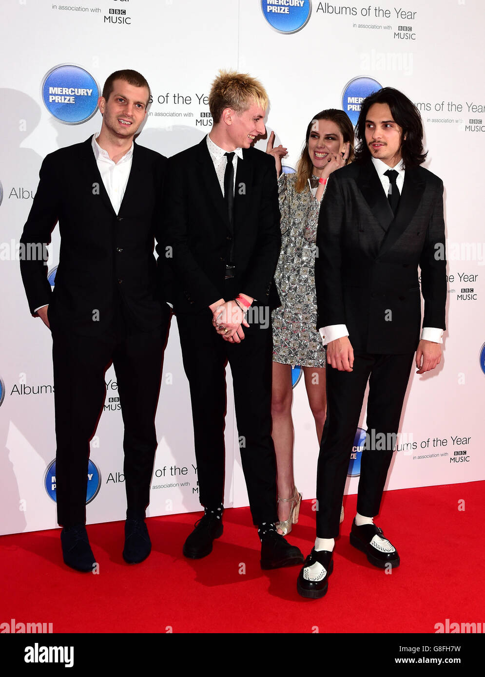 Nominees Ellie Rowsell, Joff Oddie, Theo Ellis, and Joel Amey of Wolf ...