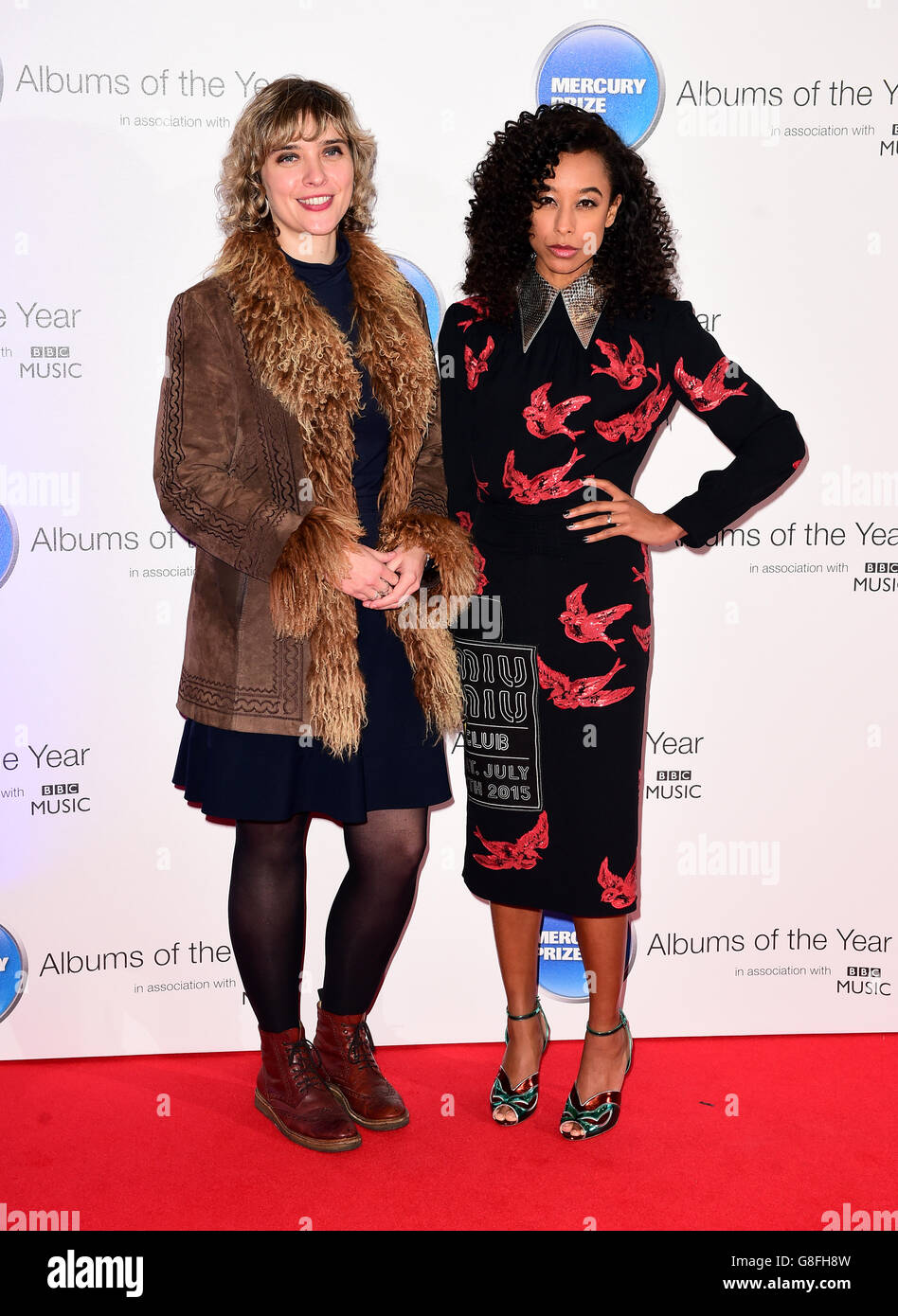 Judges Kate Mossman (left) and Corinne Bailey Rae attending the 2015 ...