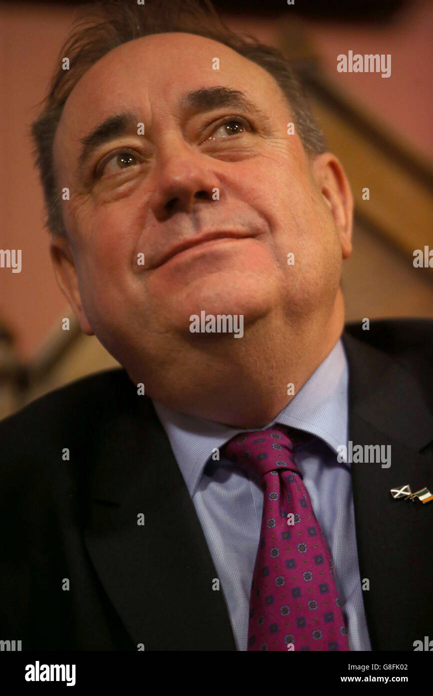 Former Scottish First Minister Alex Salmond during a Q&A at Trinity ...