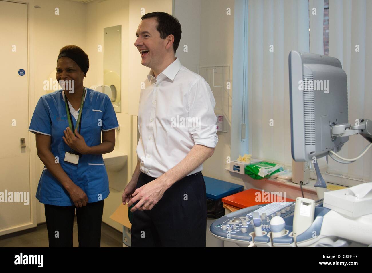 Chancellor George Osborne meets doctors and nurses at the Streatham ...