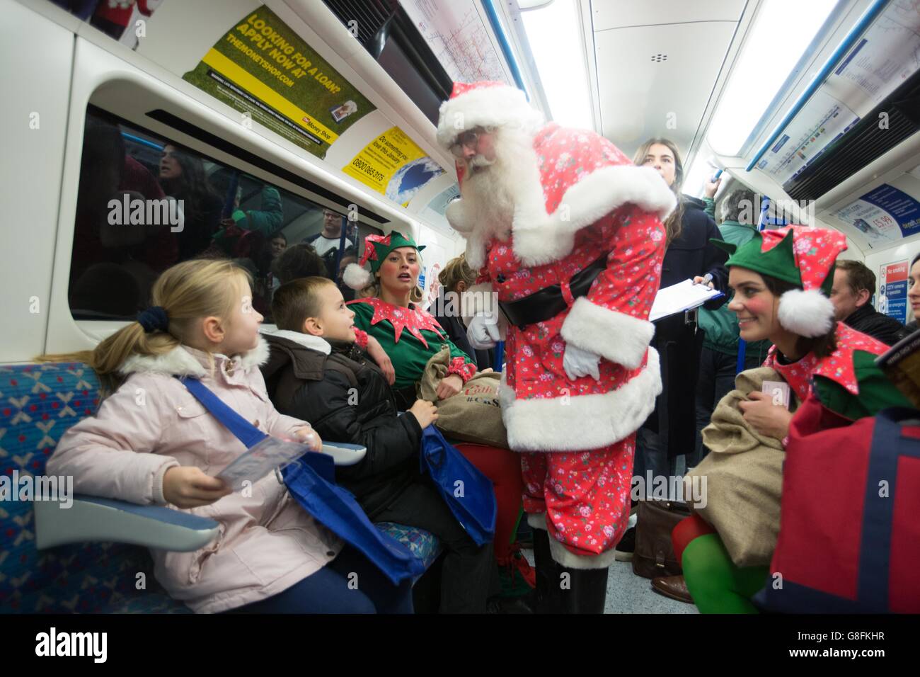 Selfies with Santa Stock Photo - Alamy