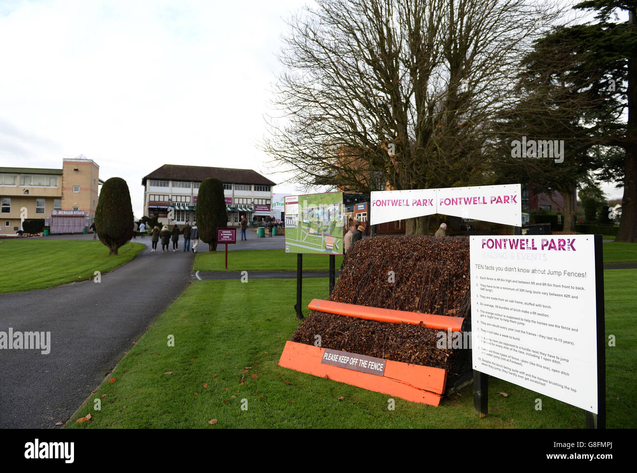 A general view of Fontwell Park during Autumn Raceday at Fontwell ...