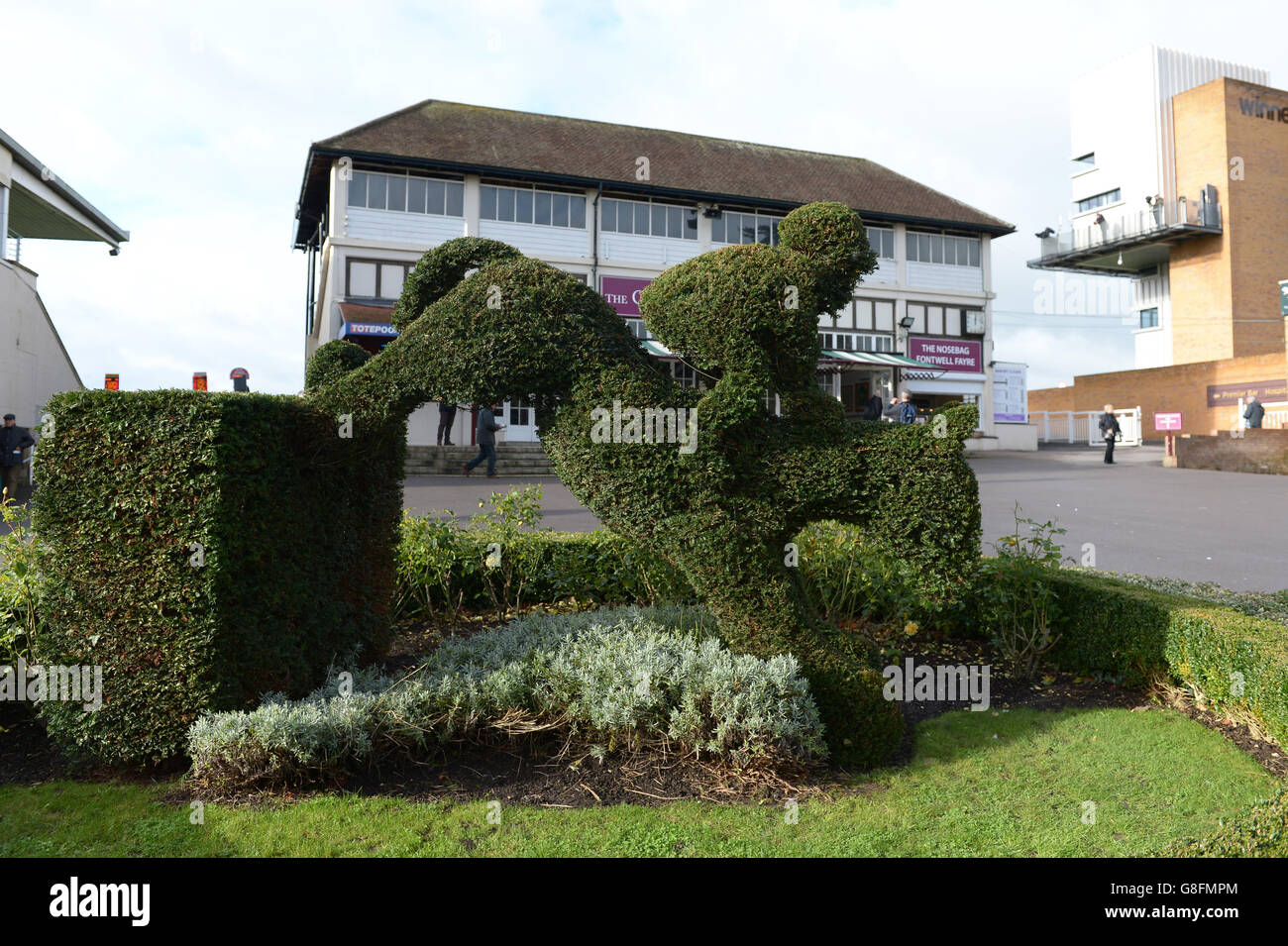 A general view of Fontwell Park during Autumn Raceday at Fontwell ...