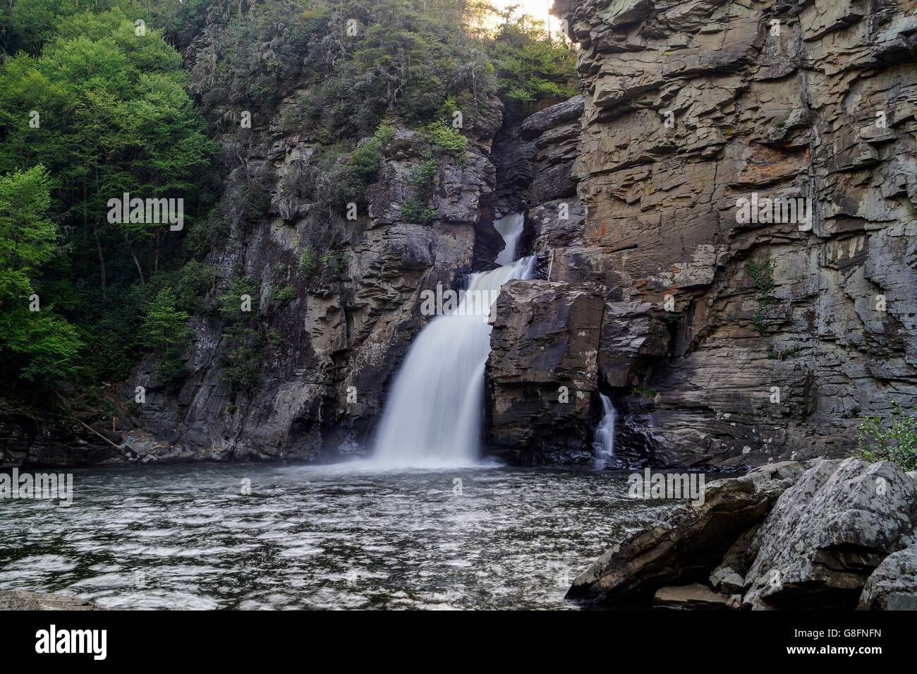 Linville Falls & River Linville, North Carolina Stock Photo - Alamy
