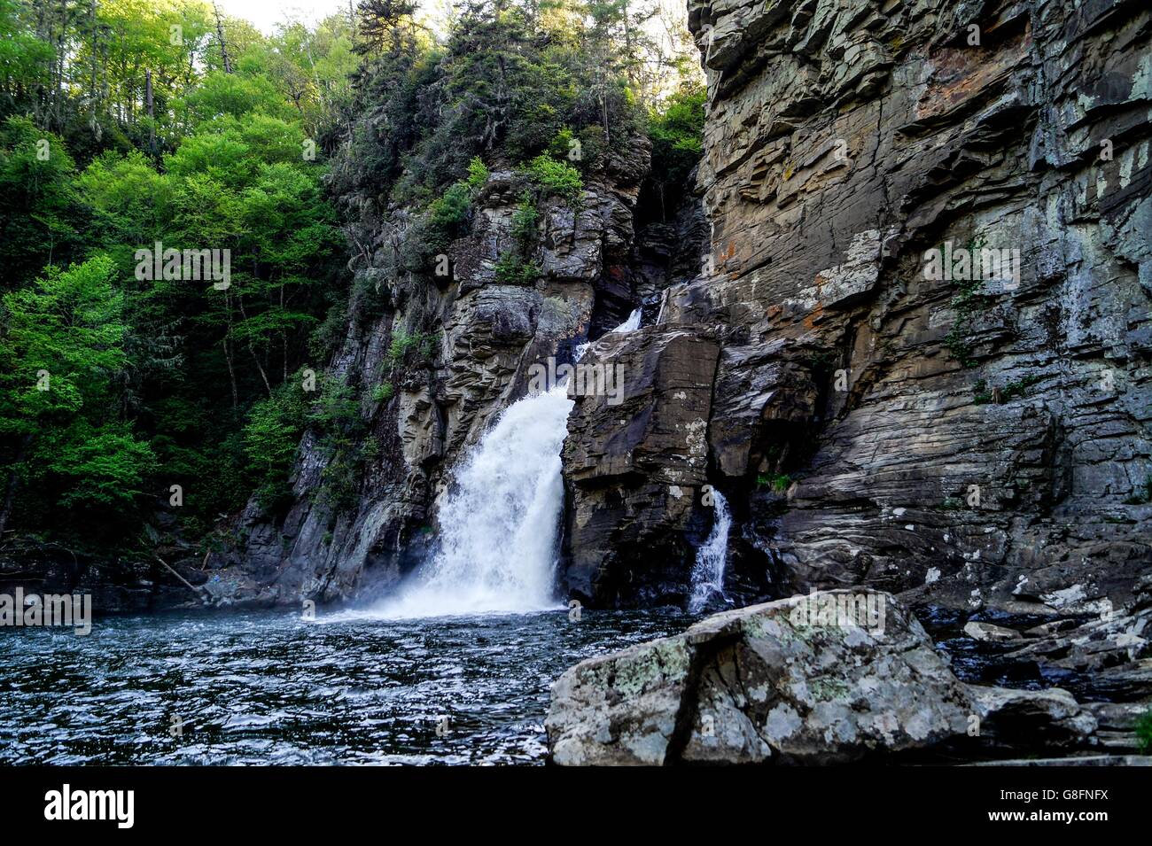 Linville Falls & River Linville, North Carolina Stock Photo - Alamy
