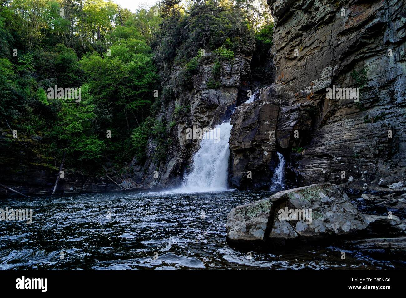 Linville Falls & River Linville, North Carolina Stock Photo - Alamy