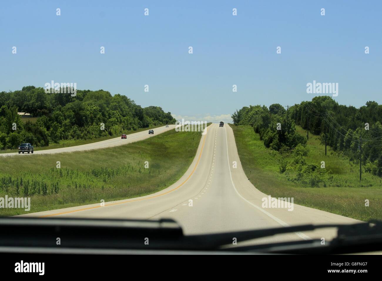 Highway driving view hi-res stock photography and images - Alamy