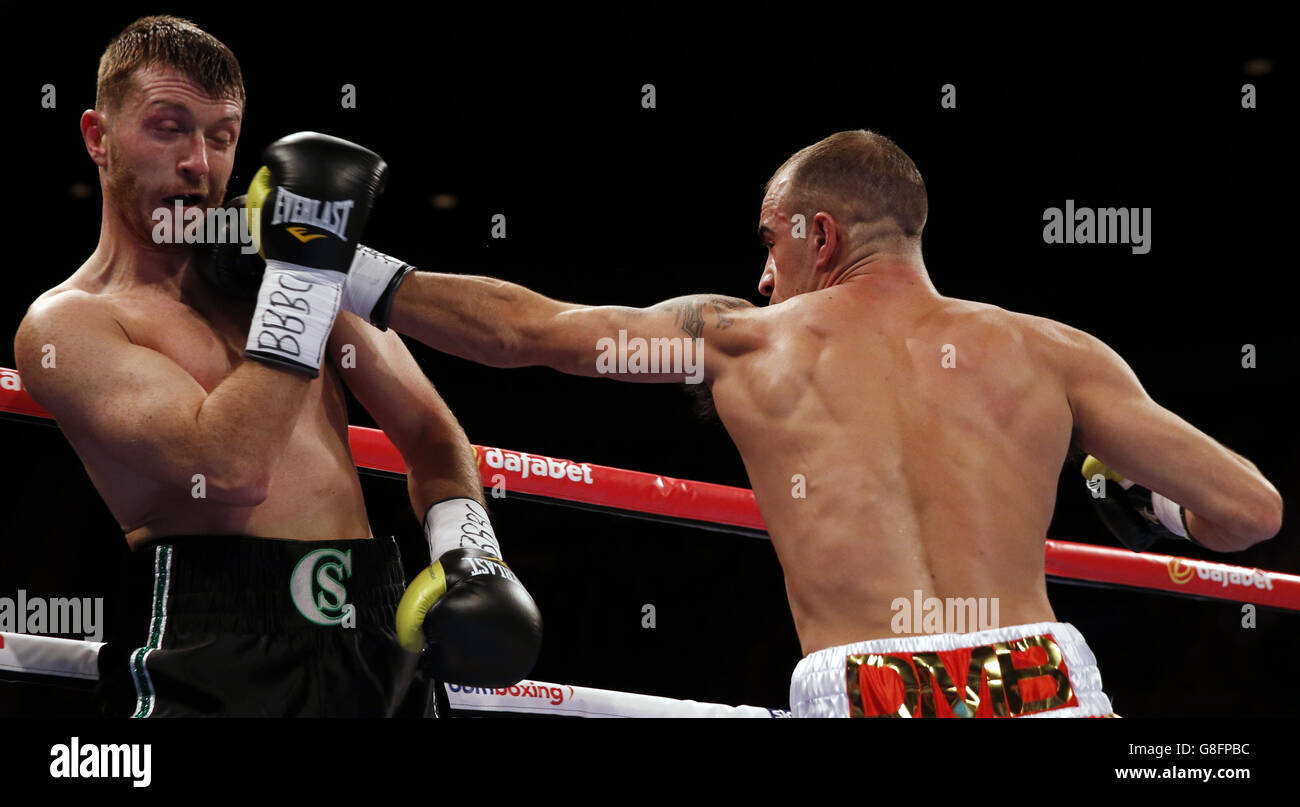 Boxing - Liverpool Echo Arena. Scott Cardle (left) and Sean Dodd during ...