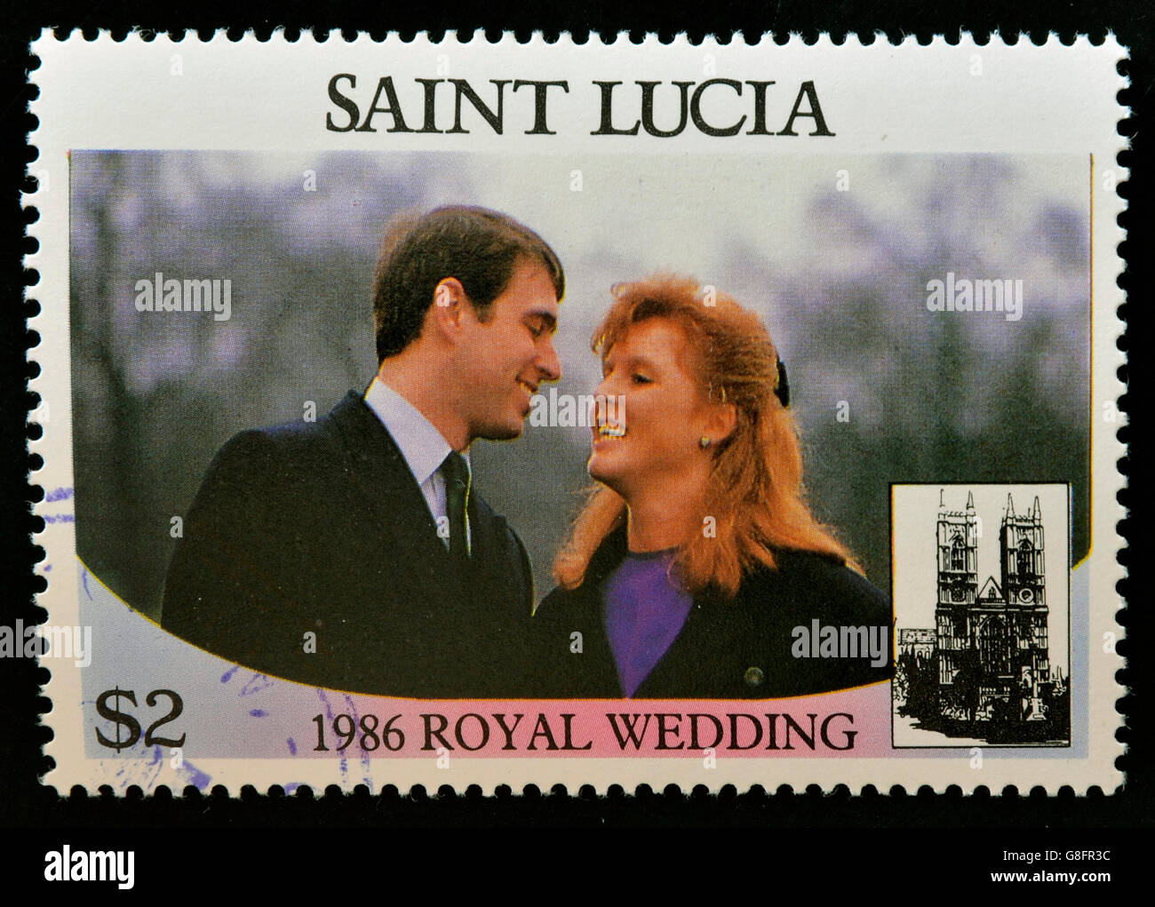 SAINT LUCIA - CIRCA 1986: A stamp printed in Saint Lucia shows a ...