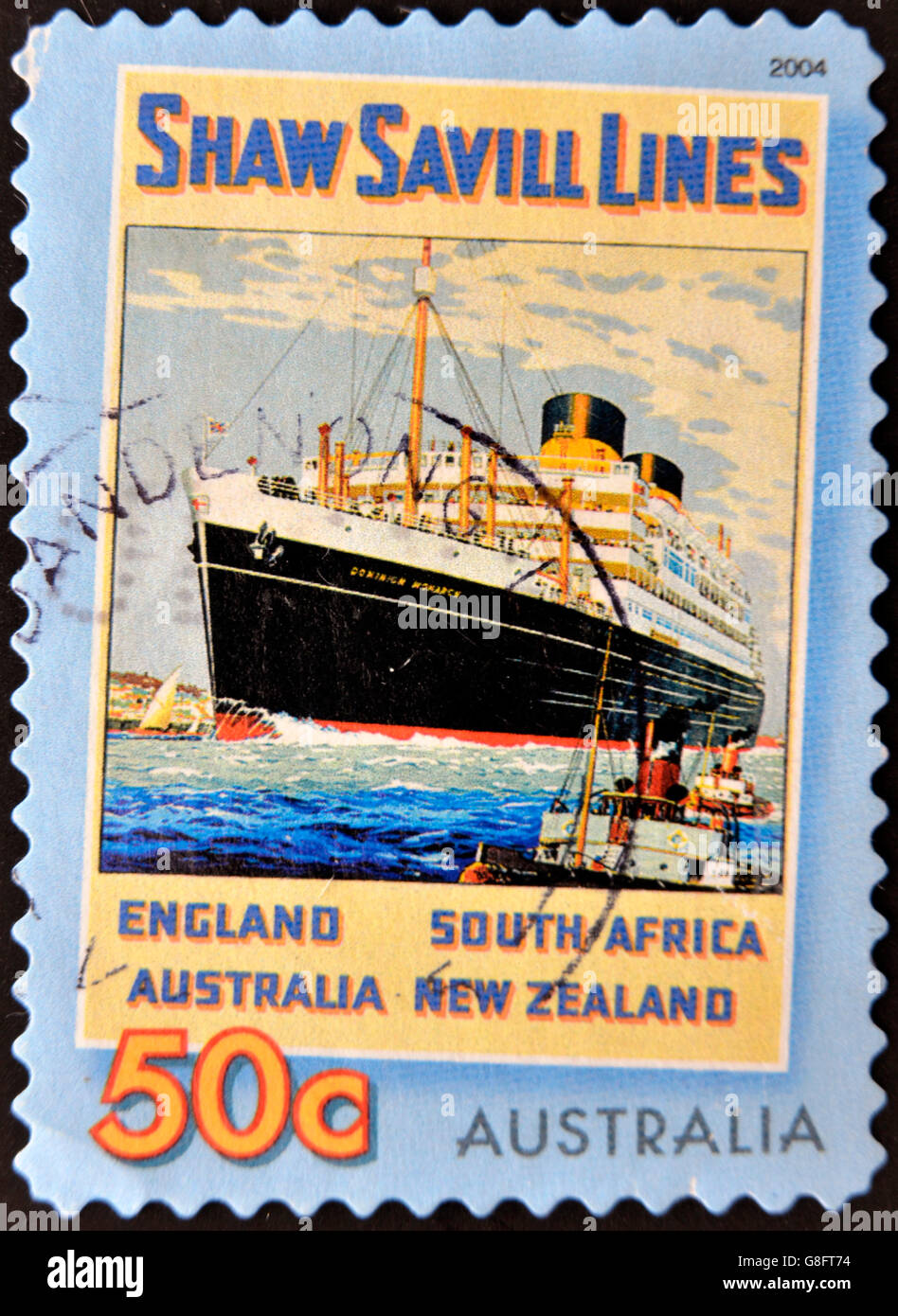 AUSTRALIA - CIRCA 2004: A stamp printed in Australia shows Saw Svill ...