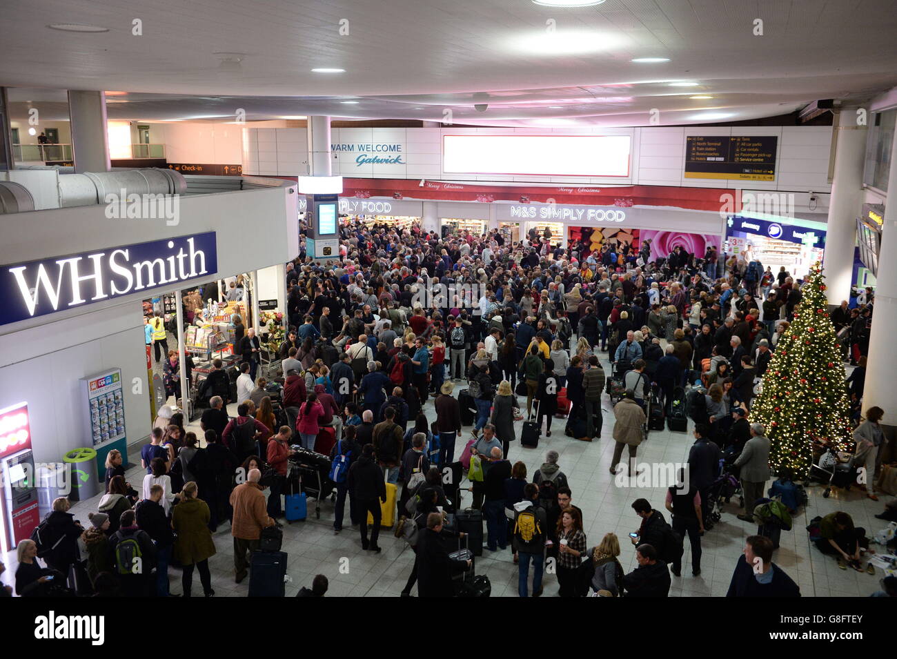 Gatwick firearm security alert Stock Photo - Alamy